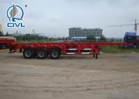 China 40 Feet Flatbed Semi Trailer With 3 Axles, Semi Trailer Truck from China for sale