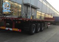 China 40 Feet Flatbed Semi Trailer With 3 Axles, Semi Trailer Truck from China for sale
