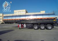 China New SINOTRUK Carbon Steel 60 Cfm Oil Tank Semi Flatbed Trailers For Oil Fuel Transport for sale