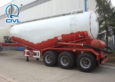 China New 58000L Semi Bulk Cement Tank Carrier semi Trailer With Bohai Air Compressor And Weichai Engine for sale
