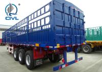 China CIMC 3 Axle 60 Ton Cargo Stake Box Van Semi Fence Trailer 13M Length for sale
