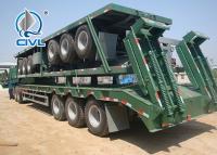 China Semi Trailer 2 Axles 50 Tons Low Bed Semi Trailer Low Flatbed Trailer With Triangle Brand Tire for sale
