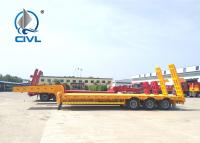 China Transport Towing Sinotruk CIVL Low Bed Semi Trailer Trucks 2 Legs 13M Length for sale