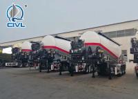 China 3 AXLES Large Construction Site Bulk Cement Tank Semi Trailer Trucks With #50 / #90 Fifth Wheel for sale