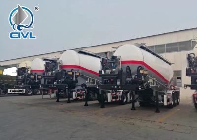 China 3 AXLES Large Construction Site Bulk Cement Tank Semi Trailer Trucks With #50 / #90 Fifth Wheel for sale