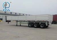 China new sidewall cargo semi trailer 3Axles 50T 6mm Thickness Semi Lorry Container Trailers Can Option ABS for sale