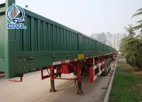 China new sidewall cargo semi trailer 3Axles 50T 6mm Thickness Semi Lorry Container Trailers Can Option ABS for sale