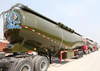 China CIMC 3 Axles 60M3 2 Apartment Carbon Steel Semi Trailer Powder Material Tank Truck Trailer With Weichai Engine for sale