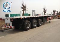 China 40 Feet Container Carrying flatbed Semi Trailer Trucks With JOST Landing Leg for sale