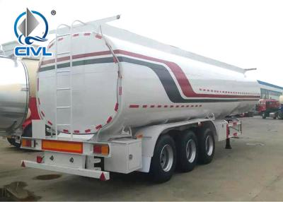 China 3 Axles 50000 Liters Fuel Semi Tanker Trailer For Carrying Storing Oil With Gun Pump Flow Meter for sale