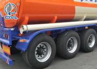 China Sinotruk 40M3 3 Axles  2 Apartments Large Capacity Diesel Trailer Semi Truck / Fuel Tanker Truck for sale