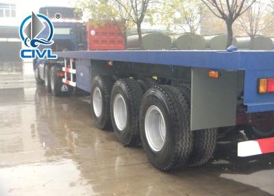 China 40T New 3 Axle Lorry Container Trailer With 2 Rear / Side Doors And 12R22.5 Model Tire for sale