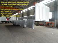 China New Double Function Cargo Semi Trailer Trucks With 3 Fuwa Axles And Removable Wall Q345A Carbo Steel for sale
