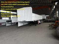 China New Double Function Cargo Semi Trailer Trucks With 3 Fuwa Axles And Removable Wall Q345A Carbo Steel for sale