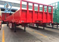 China New Double Function Cargo Semi Trailer Trucks With 3 Fuwa Axles And Removable Wall Q345A Carbo Steel for sale