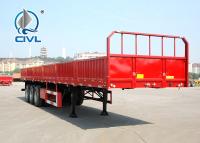 China New Double Function Cargo Semi Trailer Trucks With 3 Fuwa Axles And Removable Wall Q345A Carbo Steel for sale