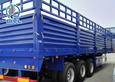 China Fence Cargo Semi Trailer Trucks 3 Axle Fuwa Axles 40ft Semi Trailers for sale