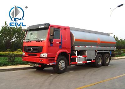 China HOWO 20000 liter 9.726L Engine Capacity Liquid Tanker Truck 6x4 , Oil Tank Petrol Gasoline Truck for sale