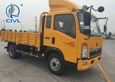 China New Howo Sidewall Type  Small Cargo Truck 120hp Engine 8 Ton Load Capacity for sale