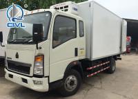 China Light Refrigerated Truck 75KW 4 X 2 Refrigerator / Chil Truck For Transport Meat  / Seafood -18℃ for sale