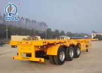 China 2/3/4Axles Low Flatbed Trailer With Jost Landing Gear And Fuwa Axle  40t-100t Payload Capacity for sale