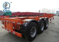 China 2/3/4Axles Low Flatbed Trailer With Jost Landing Gear And Fuwa Axle  40t-100t Payload Capacity for sale