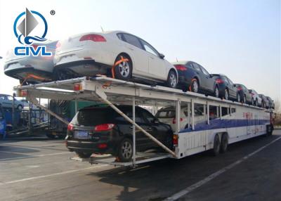 China CIVL 15M Transport Vehicle / Car Carrier Truck Trailer Q235 Material With FUWA Brand Axles for sale