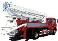 China 51 M Cement Pump Truck Cement Transport Trucks 4 Sections Arms 50m³ Output, HB52B/HB52A-I for sale