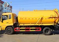China 4X2 10cbm Sewage Suction Truck Tank Volume 10m3 / 10000L 160hp Euro 2 Standard for sale