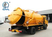 China 4X2 10cbm Sewage Suction Truck Tank Volume 10m3 / 10000L 160hp Euro 2 Standard for sale