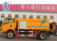 China HOWO Vacuum Sewage Suction Truck / Sinotruk 4.58 L Displacement 4x2 10 - 16m3 Sewer Cleaning Truck for sale