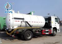 China new HOWO 4x2 8M3 Vacuum Sewage Suction Tanker Truck For Sale 266hp engine for sale