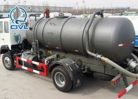 China new HOWO 4x2 8M3 Vacuum Sewage Suction Tanker Truck For Sale 266hp engine for sale