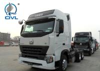 China 420HP HOWO A7 Prime Mover Truck  Diesel 6x4 Transport Trucks Wild Black Tractor Head for sale