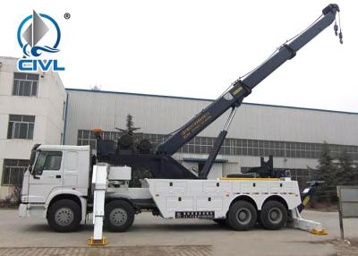 China White 30 Ton Wrecker Tow Truck Howo Obstacle Tractor Truck-30ton for sale
