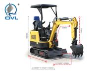 China XE15 Hydraulic Crawler Excavator 0.044m³  1.5 Ton Digging Machine Mini Pelle Excavator for sale