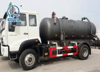 China 6 Cubic Meters Diesel Sewage Suction Truck with 5m Suction Depth 290HP for sale