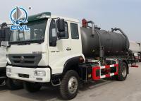 China 6 Cubic Meters Diesel Sewage Suction Truck with 5m Suction Depth 290HP for sale