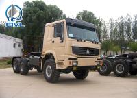 China SINOTRUK HOWO New  3 Seats Prime Mover Truck Tractor Truck 6 X 6 Off Road 420HP Engine for sale