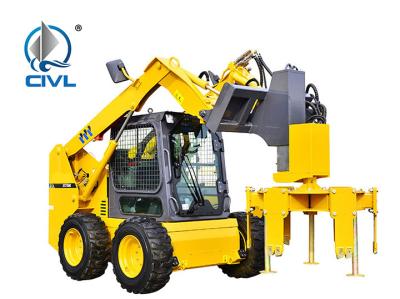 China Euro III Emission Road Maintenance Machinery XT740 Mini Skid Steer Loader for sale