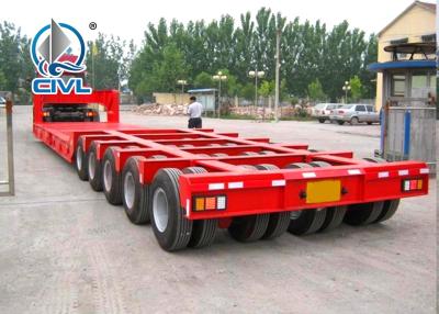 China 3 Line 6 Axles Fuwa Axles Low Bed 100T Semi Trailer Trucks For Equipment Transportation for sale