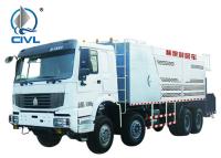 China New Stable Cement Transport Trucks 8x4 Rubber Asphalt Synchronous Chip Sealer for sale