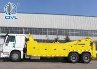 China Sinotruk Howo Wrecker Tow Truck/ Road Wrecker Truck / 6x4 Tow Truck 90km/h 25 ton, 336hp for sale