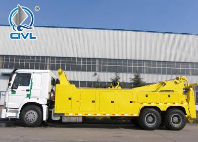 China Sinotruk Howo Wrecker Tow Truck/ Road Wrecker Truck / 6x4 Tow Truck 90km/h 25 ton, 336hp for sale