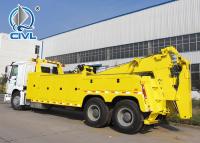China Sinotruk Howo Wrecker Tow Truck/ Road Wrecker Truck / 6x4 Tow Truck 90km/h 25 ton, 336hp for sale