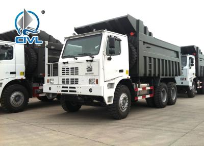 China Sinotruk White 70 Ton 6 x 4 Mining Heavy Duty Dump Truck for Transport for sale
