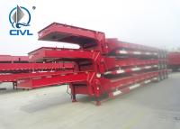China 70 Ton Heavy Duty 3 Axles Stonger Low Bed Truck Trailer For Machinery Transport for sale
