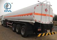 China 45 M3 Three Axles Oil Tank Small Semi Trailer Trucks With 2 Apartments And Triangle Tire for sale