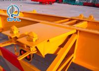China Three Axles 40 ft 20 ft Container Chassis Skeleton Semi Trailer Truck for sale