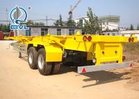 China Three Axles 40 ft 20 ft Container Chassis Skeleton Semi Trailer Truck for sale